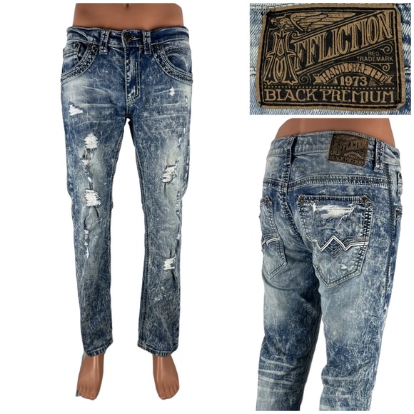 Affliction | Jeans | Affliction Mens 32 X 32 Jeans Ace Thick Stitching ...